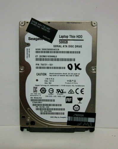 DISCO DURO SATA 2.5" 500GB SEAGATE ST500LM021 1KJ152-020 756731-001 | eBay