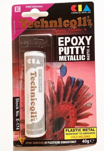 TECHNICQLL METAL EPOXY PUTTY ALUMINIUM STEEL CAST IRON BRONZE BRASS ...