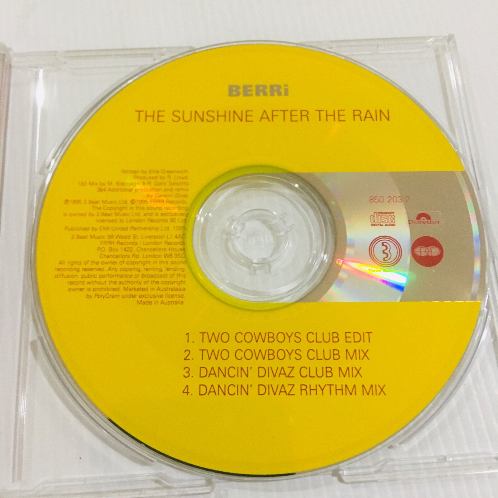 BERRI Sunshine After The Rain RARE OZ CD SINGLE for sale online | eBay ...