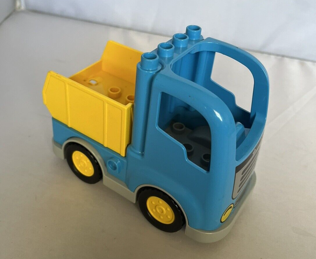 Lego Duplo Blue Truck Dump Vehicle Yellow Cab | eBay