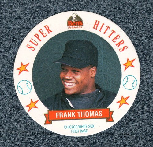 Frank Thomas 1992 Bens Bread Baseball Super Hitters Disc #11 - Lot of ...