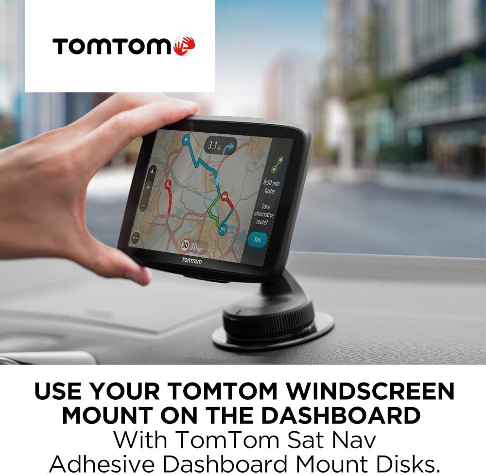 TomTom Sat Nav Adhesive Dashboard Mount Disks for All TomTom Sat Nav ...