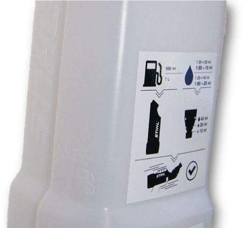 STIHL Gas Fuel 2 Stroke Oil 50 1 Mixing Bottle Can Jug 1l 0000 881 9411 ...