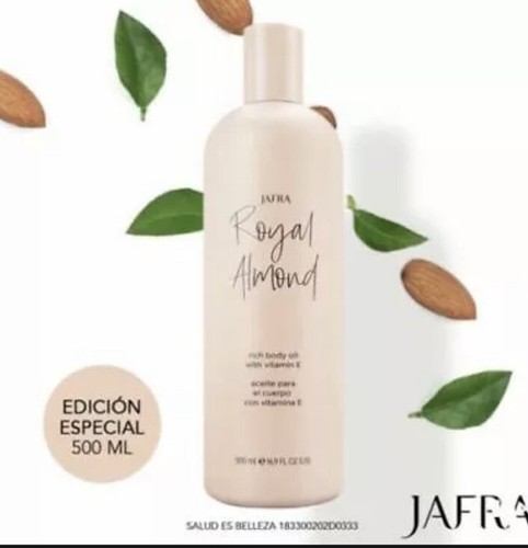 JAFRA Royal Almond Body OIL BONUS size 16.9 FL OZ ACEITE DE ALMENDRAS ...