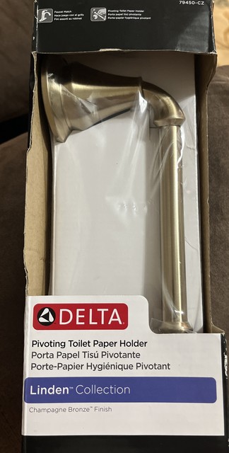 Delta Linden Collection Champagne Bronze Double Post Toilet Paper ...