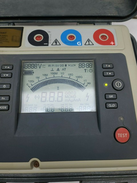 Megger S1-552 5kv Insulation Tester Megohmmeter Fluke 1550 for sale ...