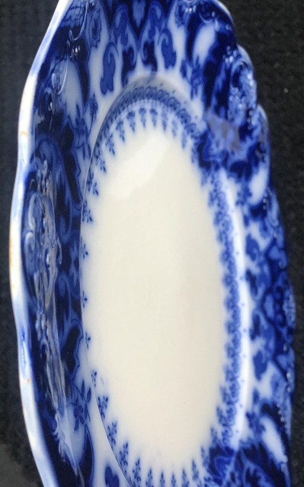 Antique Johnson Bros Florida Flow Blue Dinner Plate 10” England Royal ...