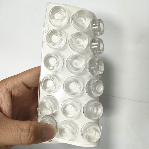 12 Pcs Clear Self Adhesive Stopper Rubber Damper Buffer Cabinet Bumpers ...
