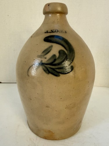 Vintage Stoneware Pottery 1 gal. Beehive Jug Made by LYONS, Cobalt ...
