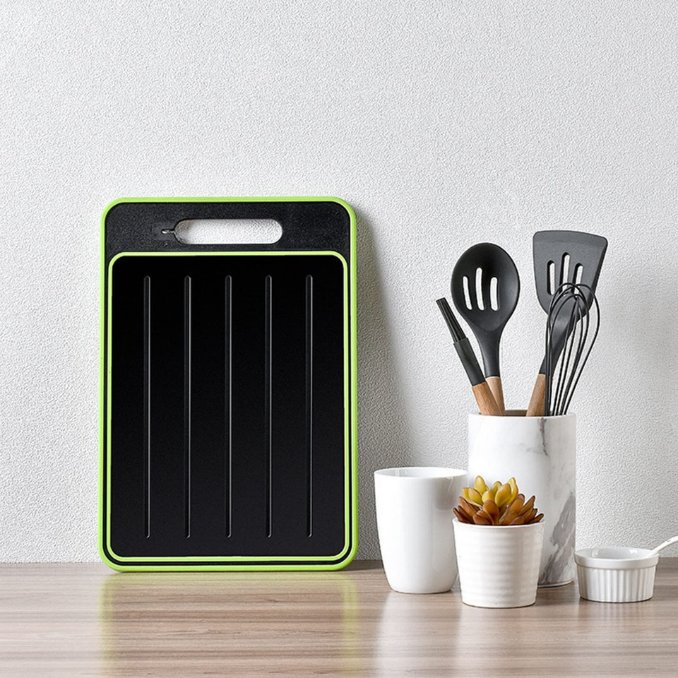 4 in 1 Kitchen Chopping Board Large Square Painted Double Butcher ...