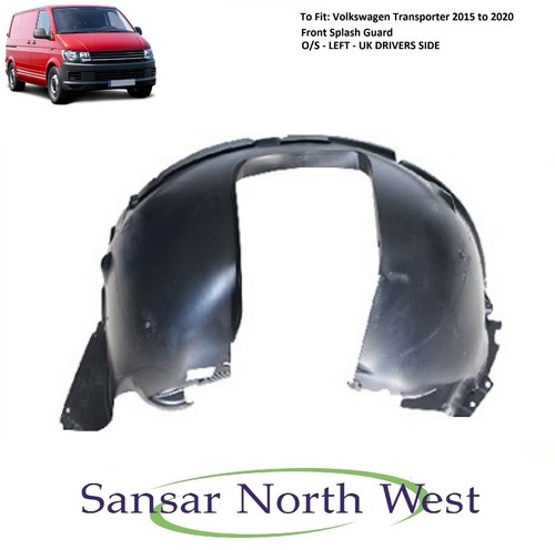 VW Volkswagen Transporter Drivers Side Front Wing Liner Splash Guard O ...
