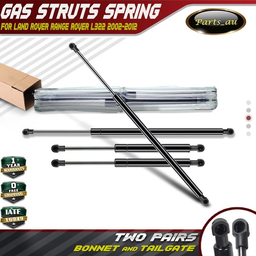 4x Bonnet&Tailgate Gas Struts for Land Rover Range Rover L322 2002-2011 ...