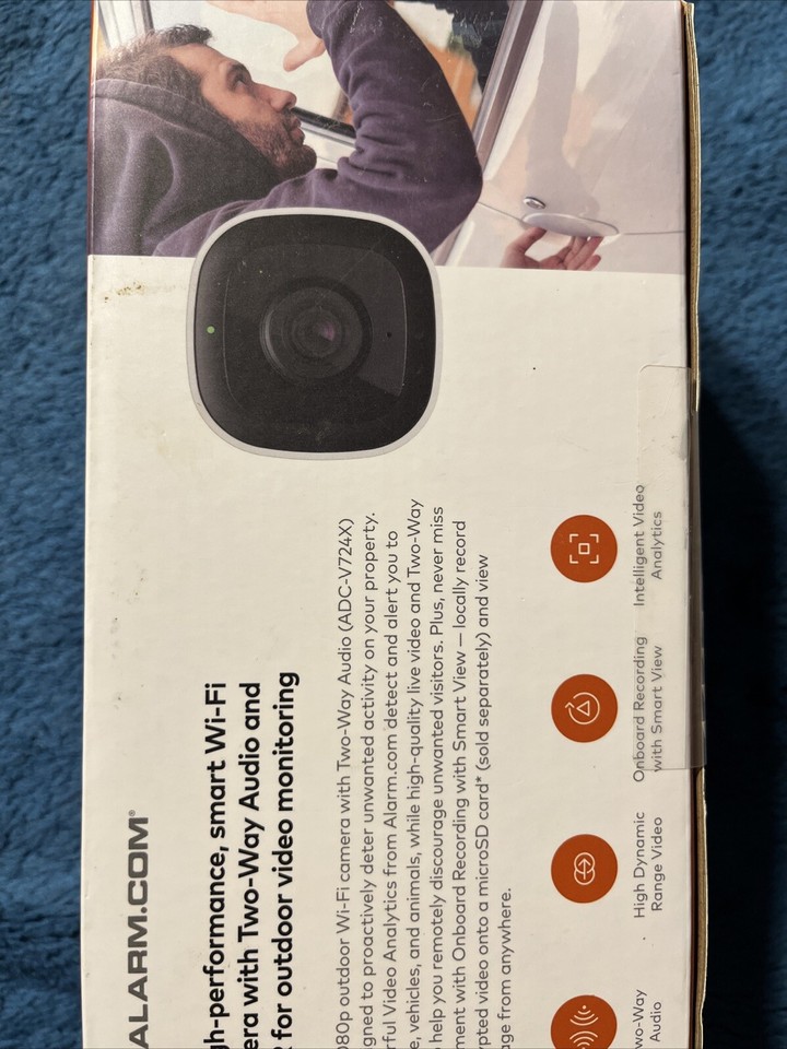 Alarm.com ADC-V724X 2MP HDR Wi-Fi Surveillance Camera - White | eBay