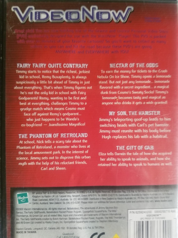 VIDEONOW NICKELODEON 3 DISC PACK | eBay