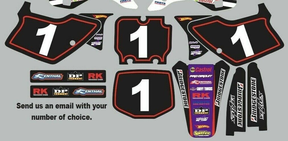 Graphic Kit for Kawasaki KLX400 KLX 400 Splitfire Decals logo sticker ...