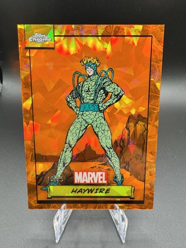2024 Topps Chrome Marvel HAYWIRE /25 SAPPHIRE ORANGE ICE REFRACTOR 💥 | eBay