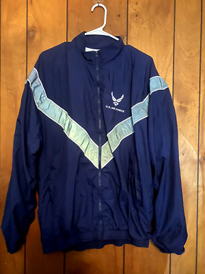 US Air Force PT Jacket Medium Long Military Issue Uniform Reflective | eBay