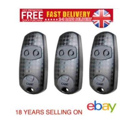 CAME TOP432EV 2 Button Black Gate FOB OPENER Remote Control Key Fobs ...