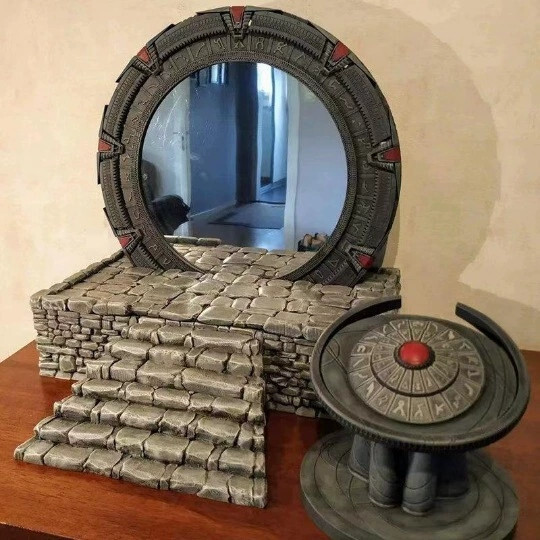 Stargate-SG1 active Milky Way Desktop model with stone base H15cm | eBay
