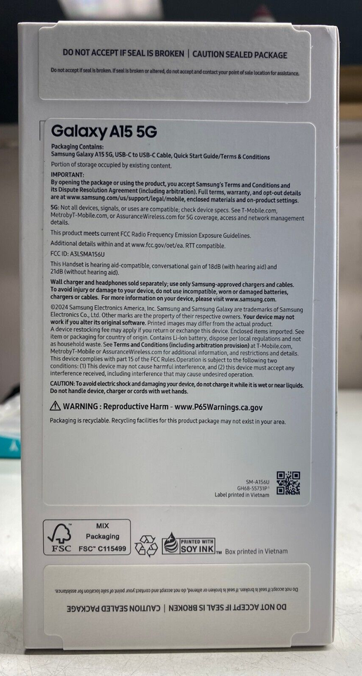 Samsung Galaxy A15 5G 128GB 6.5" SM-A156U BLUE UNLOCKED NEW SEALED | eBay