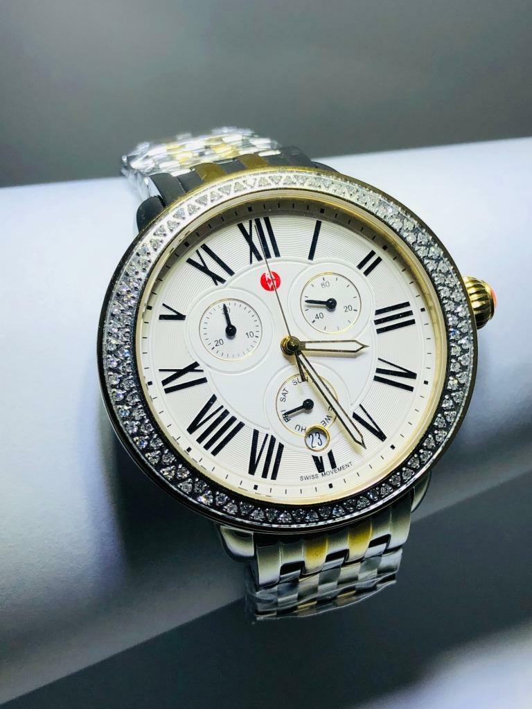 MICHELE Diamond Bezel Round Face Diamond Dial 0.60ct … - Gem