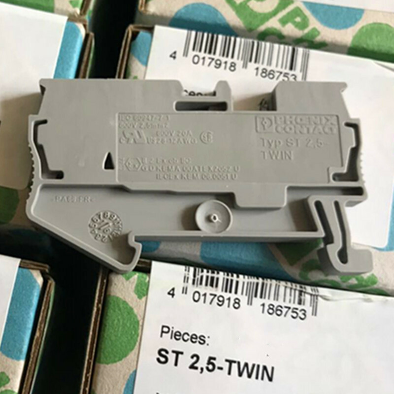 10 pcs PHOENIX CONTACT ST2.5-TWIN 3031241 Straight-through terminal ...