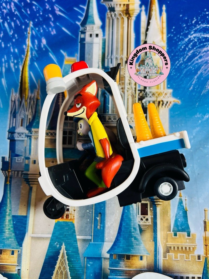 Disney Parks Zootopia Judy Hopps Nick Wilde Meter Maid Cart Pull Back ...