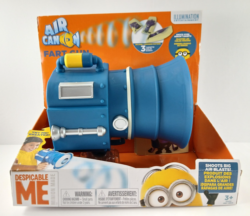 Despicable Me AIR CANNON Life-Size Fart Gun Kids Toy + 3 Evil Minion ...