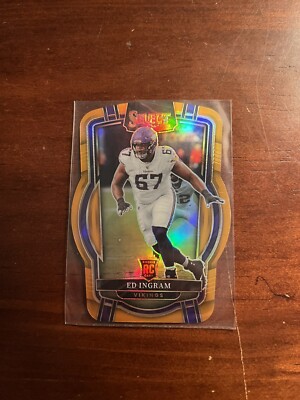 ED INGRAM 2022 PANINI SELECT CLUB LEVEL ORANGE DIE CUT PRIZMS RC 008/ ...