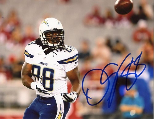 DAVID JOHNSON SAN DIEGO CHARGERS SIGNED AUTOGRAPHED 8X10 PHOTO W/COA | eBay