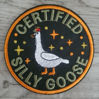 CERTIFIED SILLY GOOSE Fun Sarcastic Tactical Morale Patch Hook and Loop | eBay