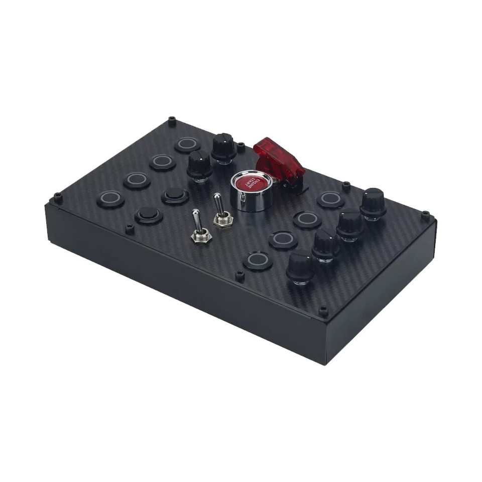 SIMDT Button Box SIM Racing Control Box Racing Simulator w/ Carbon ...