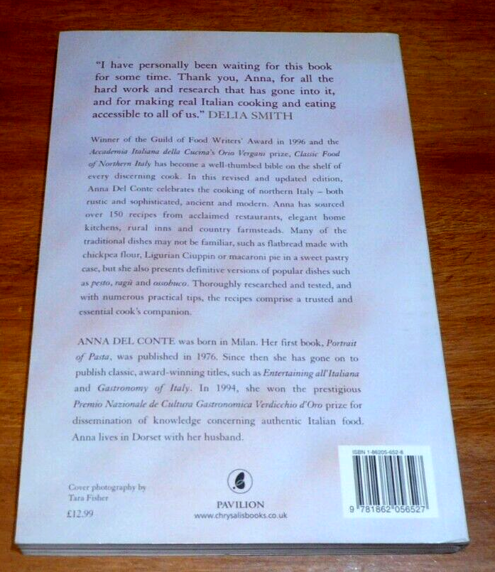 Classic Food of Northern Italy by Anna Del Conte (2004, Trade Paperback ...