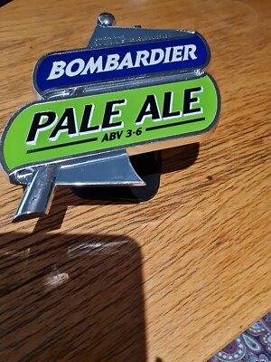 Wells new Bombardier Pale Ale pump clip new | eBay UK