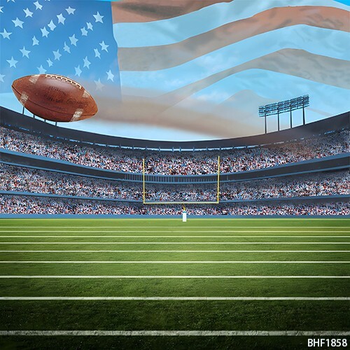 10'x10'Computer-painted Football Field Sports Scenic background ...