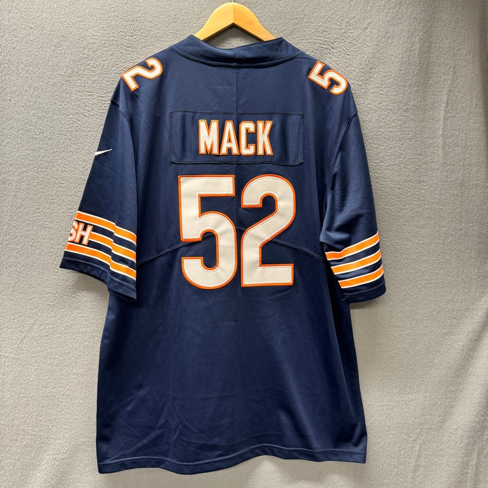 Chicago Bears Jersey Khalil Mack #52 GSH Logo Nike NFL On Field ...