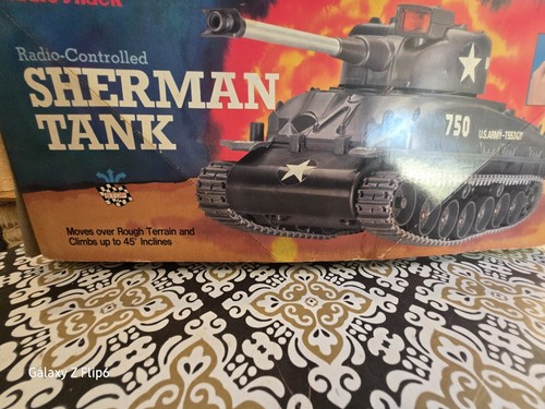 Vtg Radio Shack Sherman Tank Radio Controlled 60-4059 Tank Searchlight ...