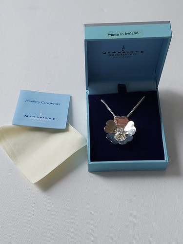 Newbridge Silverware Ireland Necklace With waterlily flower Pendant ...