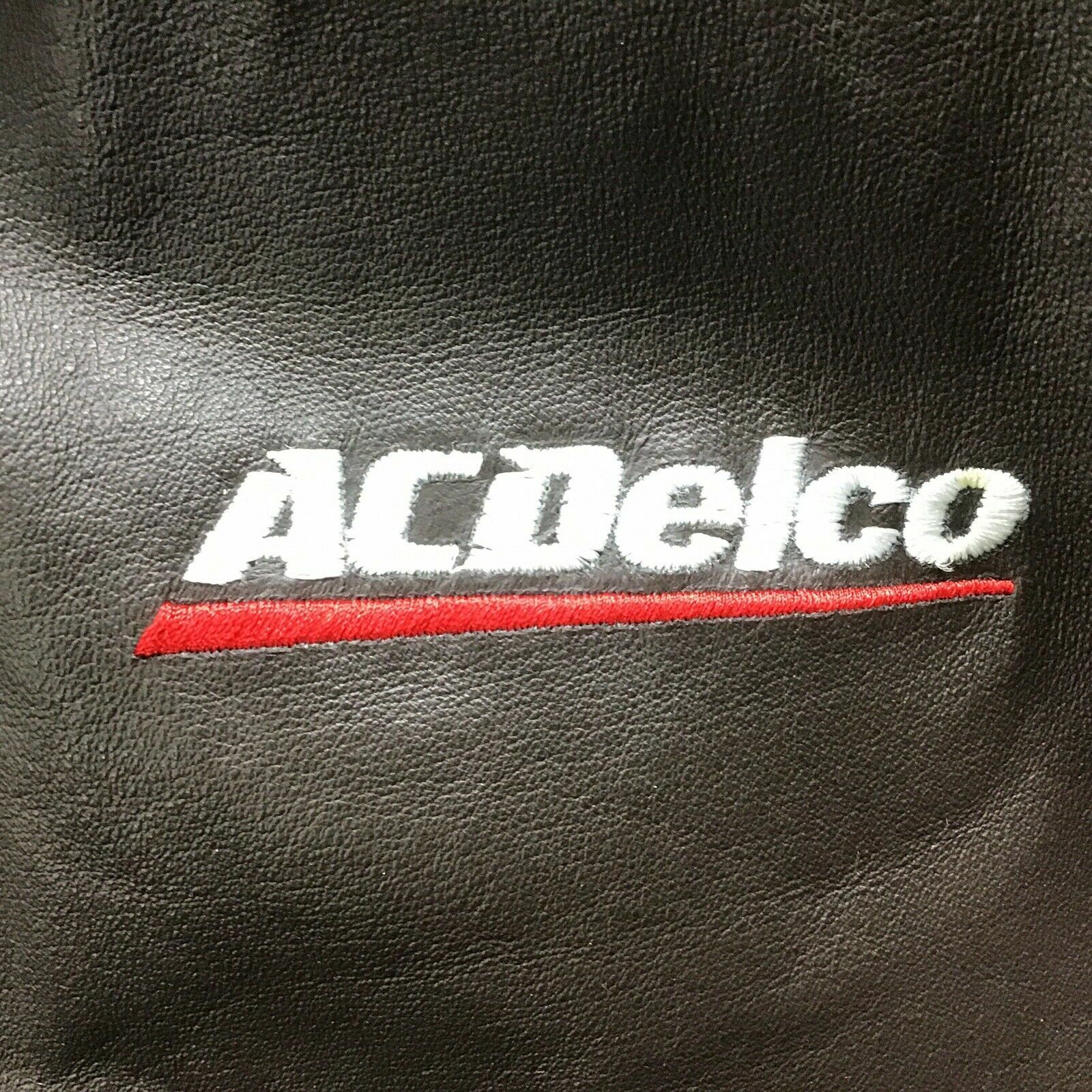 AC Delco Bomber Flight Leather Jacket Men's XL By Bur… - Gem