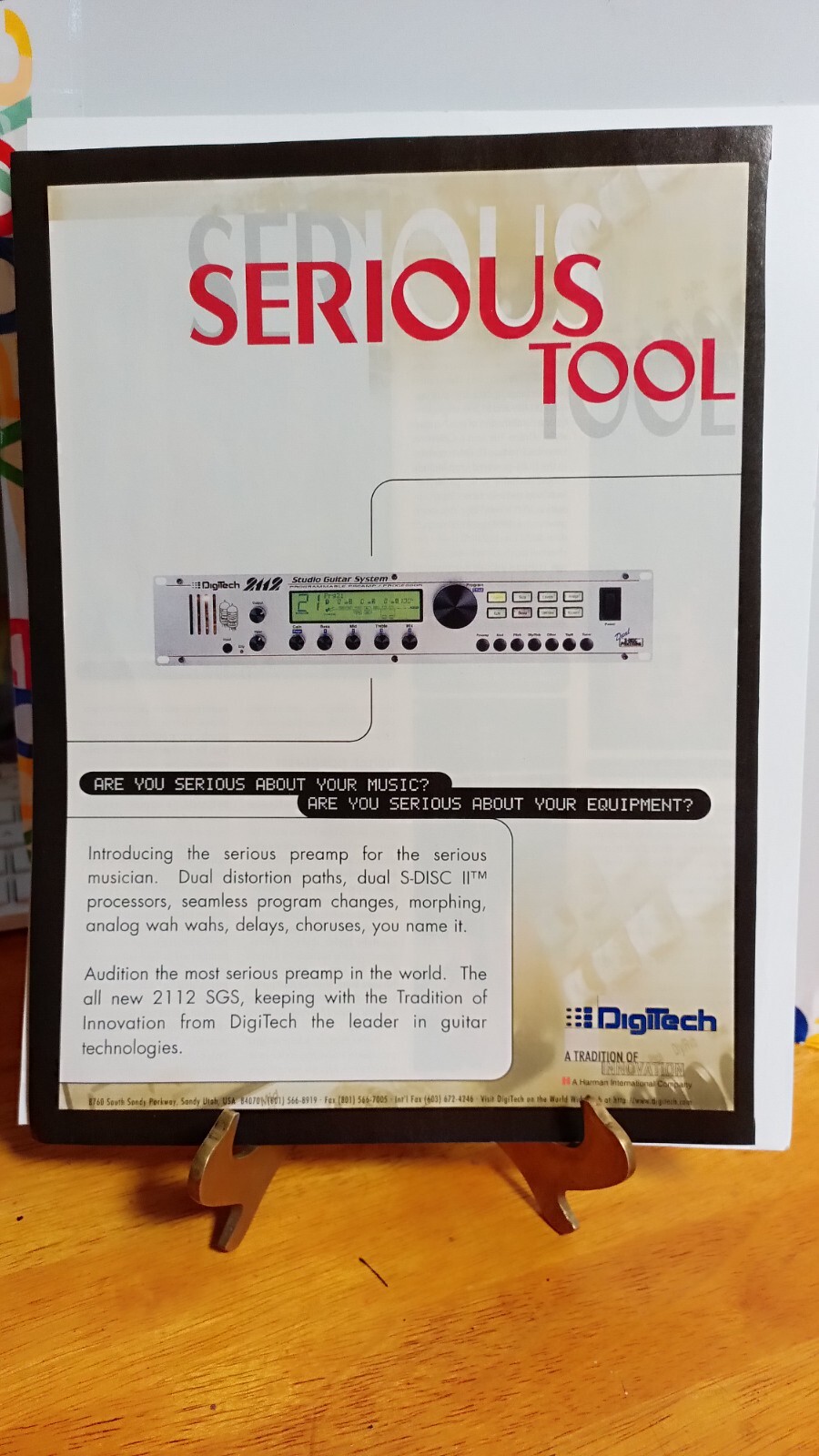 DIGITECH 2112 STUDIO SYSTEM GUITAR AD PRINT AD 11 X 8.5 | eBay