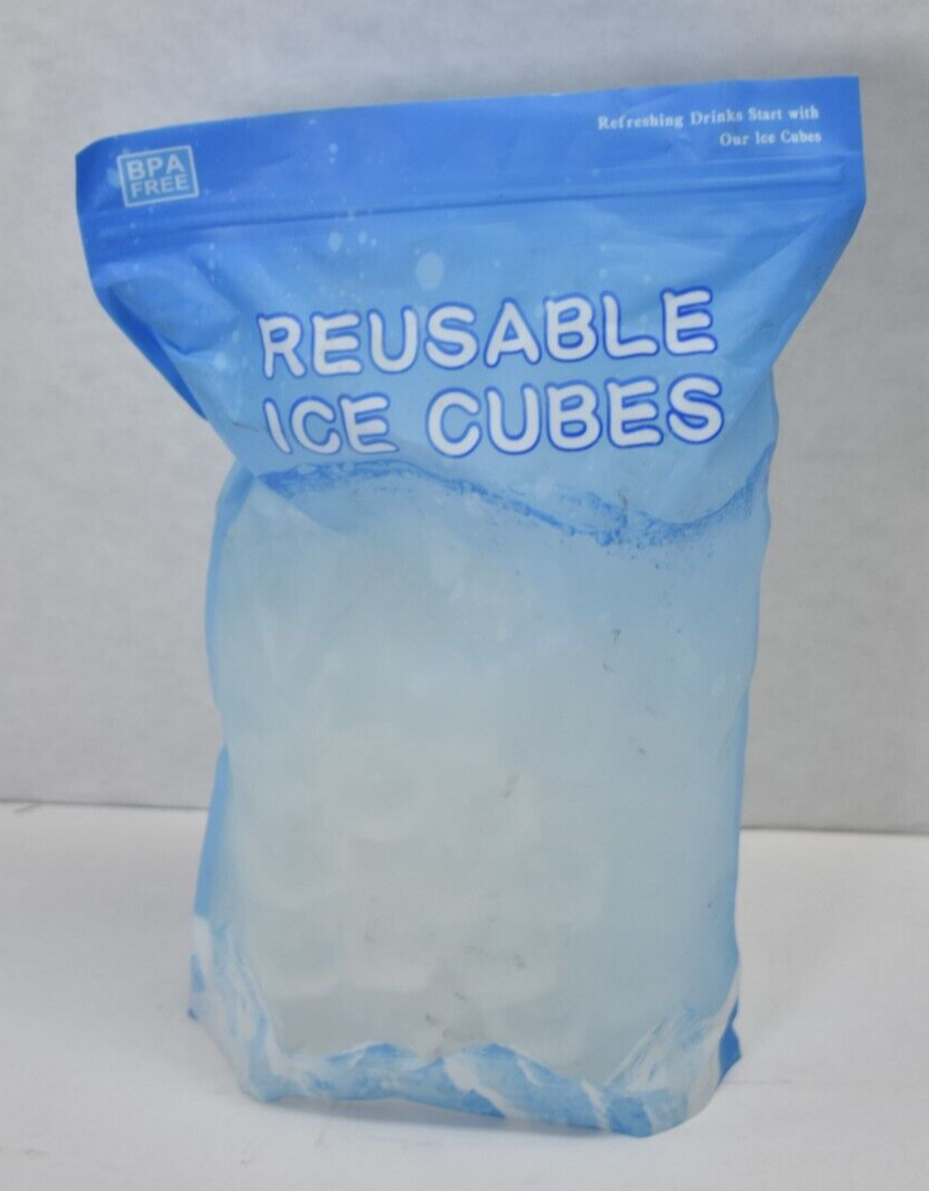 Reusable Plastic Ice Cubes 15 Piece Set Freezable Fruit Shape Reusable