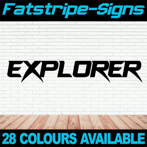 EXPLORER NAME TEXT STICKERS GRAPHICS DECALS CAMPER VAN MOTORHOME ...