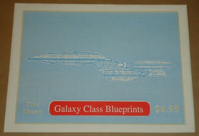 Star Trek Galaxy Class Blueprints Set 4 17X22 Sheets+1 8X11 Sheet 1988 ...