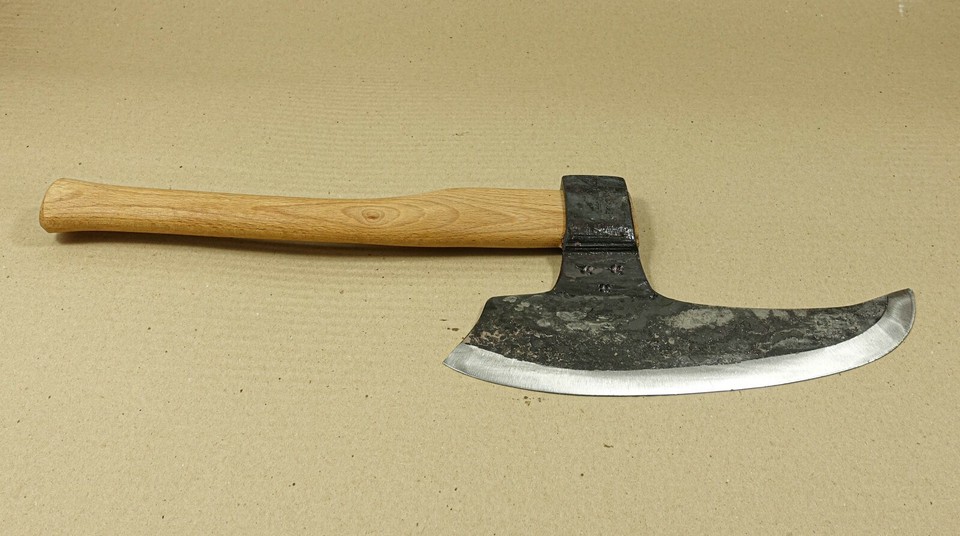 3,22 LBS Goosewing Bearded Broad German Hatchet Axe Handmade Forged ...