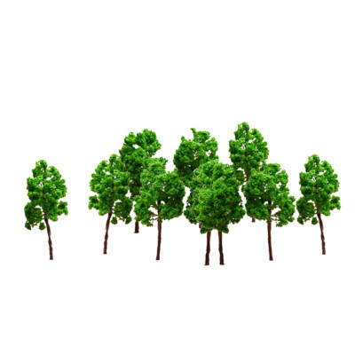 10 Pieces 14 Cm Trees Model Garden Landscape Train Railway ...
