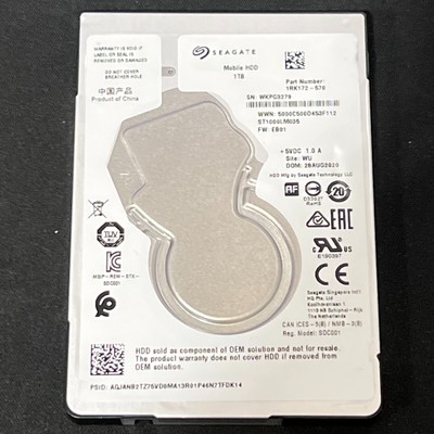 SEAGATE ST1000LM035 2.5" SATA 1TB 1RK172-570 MOBILE HDD | eBay