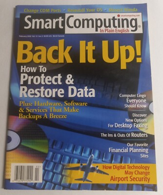Smart Computing Magazine - February 2002 - Vol. 13 Issue 2 - Back It Up ...