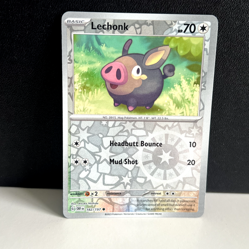 Reverse Holo Lechonk - 182/197 Common Obsidian Flames | eBay