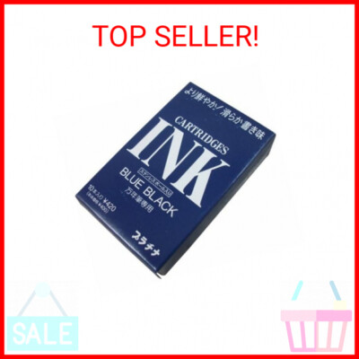 Platinum Fountain Pen Dye-based Ink Cartridge - Blue Black - Pack of 10 ...