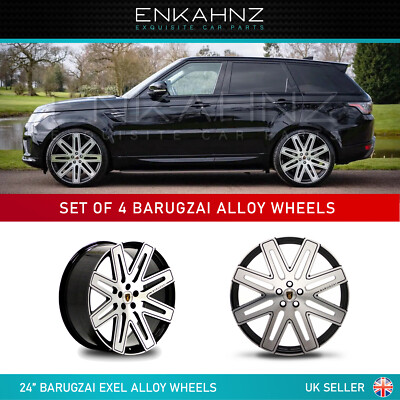 24" BARUGZAI DIAMOND CUT EXEL ALLOY WHEELS FOR RANGE ROVER SPORT/VOGUE ...
